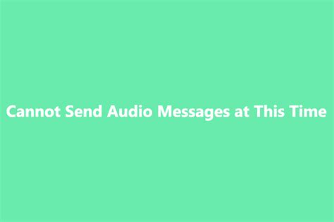 9 Ways To Fix Iphone Cannot Send Audio Messages At This Time