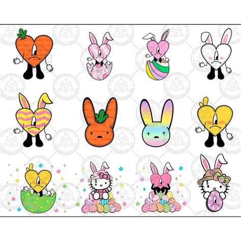 40 Easter Bad Bunny Svg Easter Sad Heart Png Easter Png Inspire Uplift