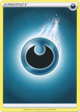 Pokemon Swandsh Darkness Energy 2020