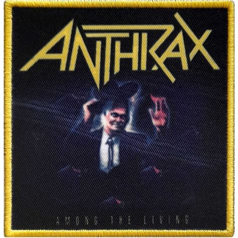Anthrax Among The Living Iron On Patch Eyesore Merch