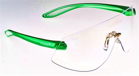 Hogies Eyeguard Protective Glasses Fluoro Green Frame Clear Lens City Dental Supplies