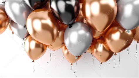 Fondo La Presentación Estética En 3d Ilustra Un Montón De Globos De