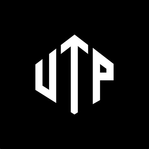 Utp Letter Logo Design With Polygon Shape Utp Polygon And Cube Shape