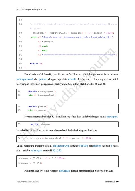 0213 Menghitung Bunga Majemuk Menggunakan Bahasa Pemrograman C Pdf