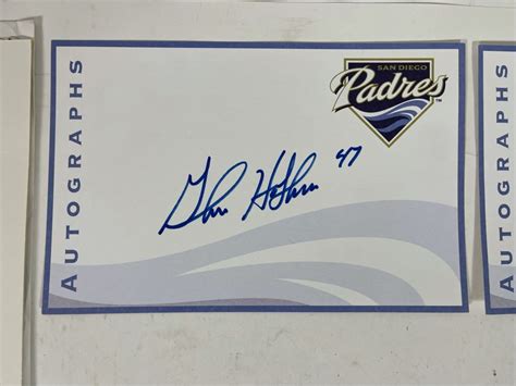 San Diego Padres Lot Includes 2 Glenn Hoffman 3rd Base Coach 47