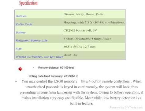Hopping Code Remote Controller AARC 3 Alarm Ahead Taiwan Trading Company Burglarproof
