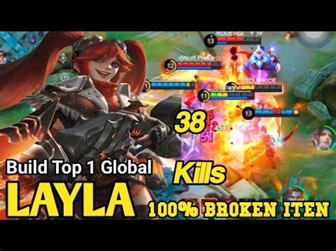 SAVAGE & MANIAC!! 38 Kills Layla One Hit Build and Emblem!! - Build Top 1 Global Layla ~ MLBB ...
