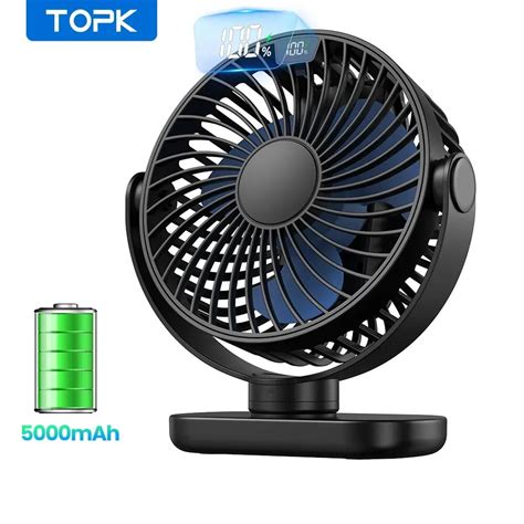 휴대용 충전식 전기 미니 선풍기 Usb 접이식 무소음 에어컨 디지털 디스플레이 캠핑 사무실용 핸드폰닷컴