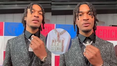 Stephon Castle Stuns In Black Metallic Suit And Glittering Custom Made