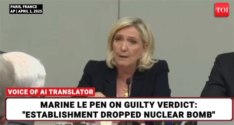 Marine Le Pens 1st Fiery Speech After Guilty Verdict Easton Spectator