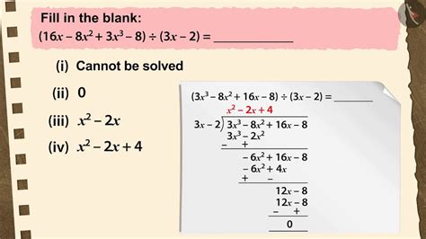 Division Algorithm For Polynomials Part 33 English Class 10 Youtube