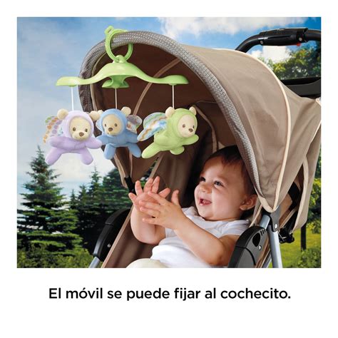 Móvil Ositos Voladores Juguete De Cuna Carrusel Proyector Para Bebé
