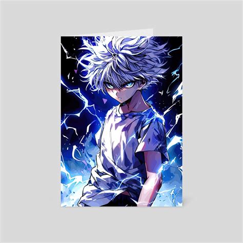 Killua Hunter X Hunter A Card Pack By Nysx Inprnt