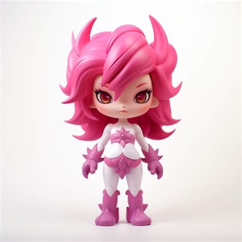 Premium Photo Sofia A Highly Detailed Vinyl Toy With Fuchsia Hair