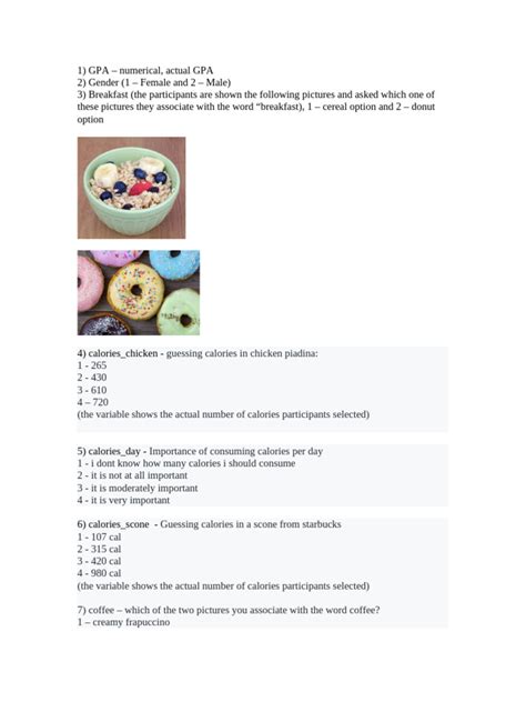 codebook food pdf