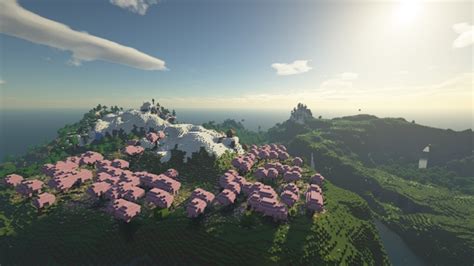 Minecraft Shaders Landscape Minecraft Shaders Landscape