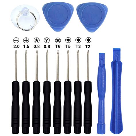 Набор отверток для ремонта мобильного телефона медиаторы лопатки присоска 13 шт фото