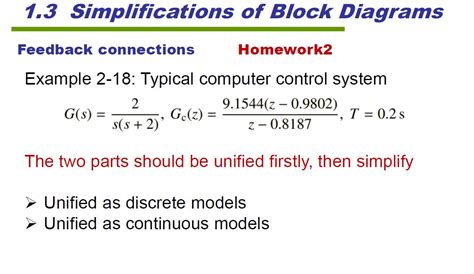 1 3 Simplifications Of Block Diagrams Feedback Chegg Com
