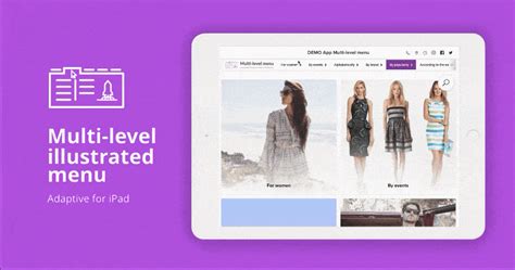 Multi Level Illustrated Menu Show Categories Menu With Pictures