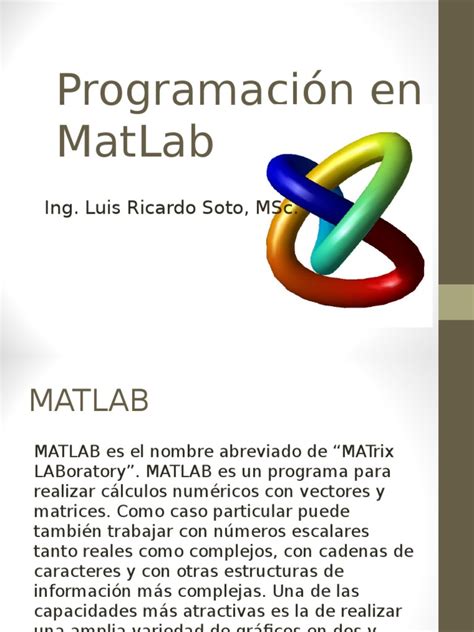 Programación En Matlab Descargar Gratis Pdf Matriz Matemáticas