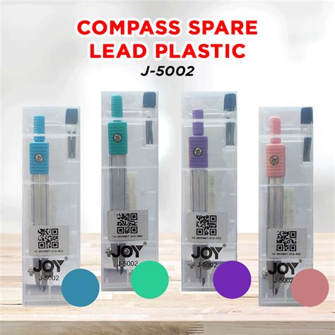 Joy Compass Set J 5002 With Spare Lead Plastic Casing