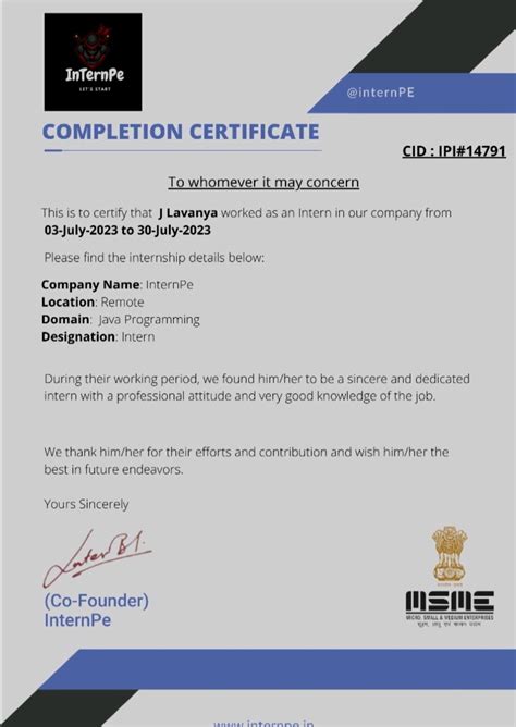 jyothinagaram lavanya on linkedin internship java