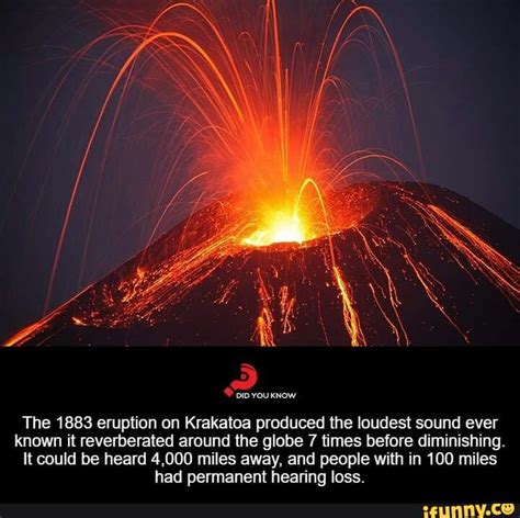 The Eruption Of Krakatoa In 1883 Was The Loudest Sound In Recorded