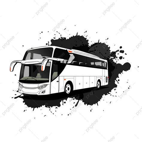 High Detailed Bus Vector Bus Indonesian Handrawn Png And Vector With