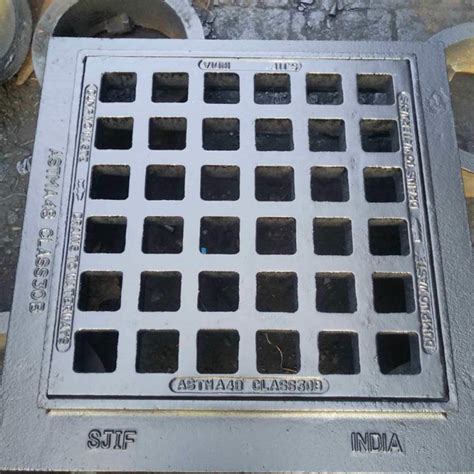 18 Heavy Duty Catch Basin Frame And Grate With Square Holes American