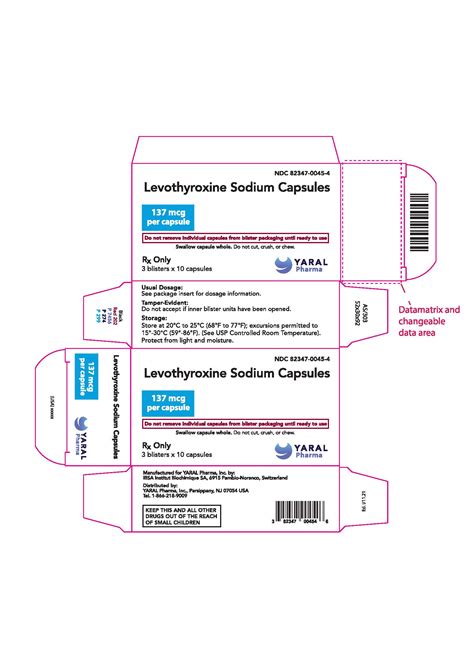 Levothyroxine Capsule Fda Prescribing Information Side Effects And Uses