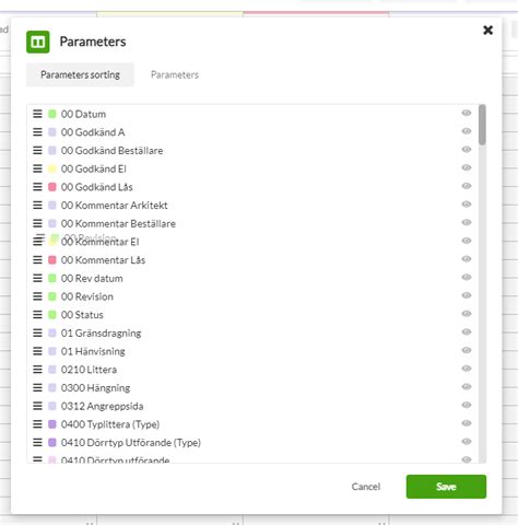 Selecting And Ordering Columns Parameters Interaxo Help Center