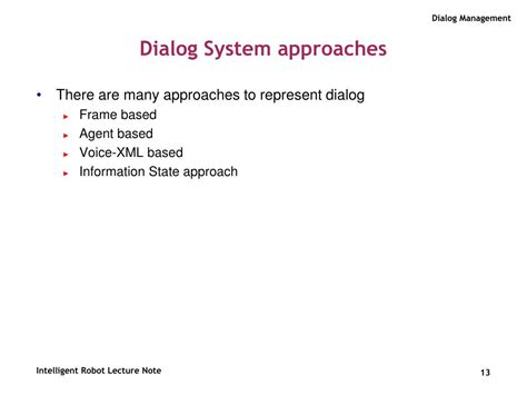 Ppt Dialog Management Powerpoint Presentation Free Download Id 919333