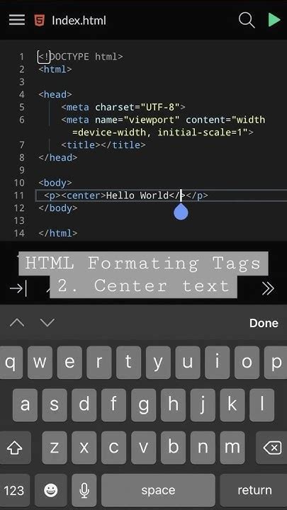 Centering Text In Html Shorts Javascript Programmer Coding Css