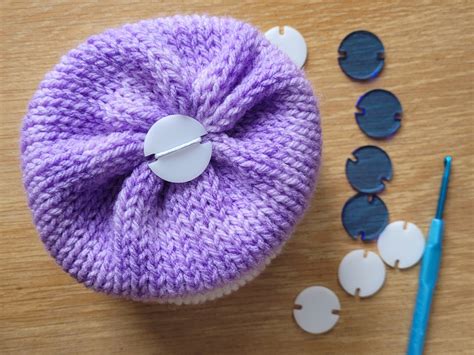 Removable Pompom Buttons Set Of 10 Acrylic Buttons For Elastic Attachment Of Faux Fur Pompoms