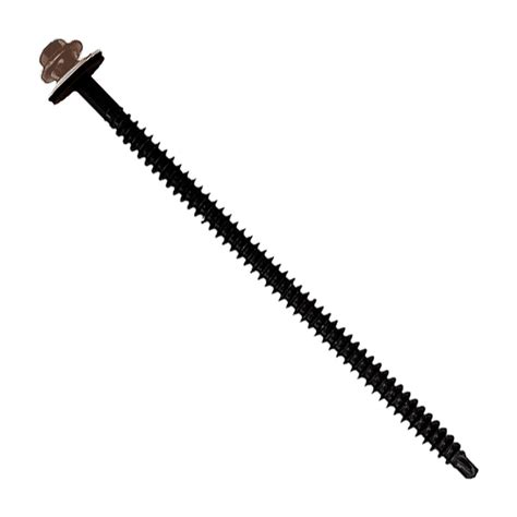 St Fastening 12 X 4 12 Insuldrill Metal Roofing Screw Koko Brown