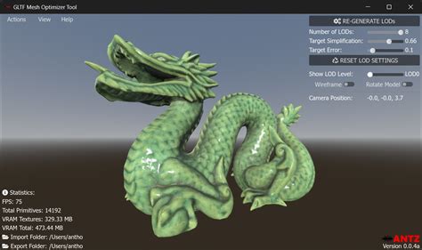 Gltf Mesh Optimizer Tool By Antz