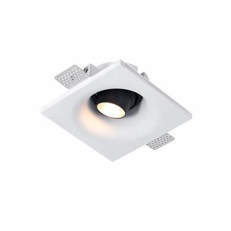 Supply Gc 1105x Deep Recessed Square Tiltable Plaster Downlight Wholesale Factory Guangdong