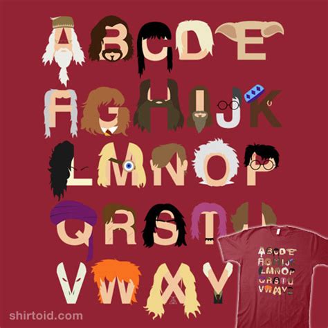 Wizard Alphabet Shirtoid
