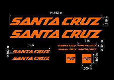 Custom Santa Cruz Decals Stickers Bike Frame Mtb Road Gravel Lots Of