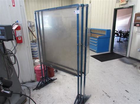 Machines Used Metal Frame Chip Shields W Plexiglass