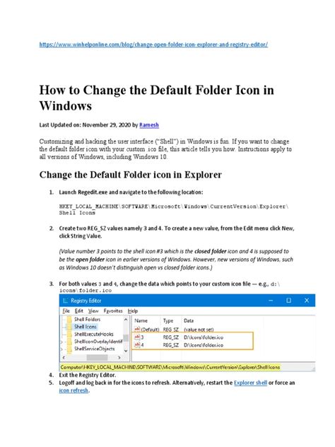 Default Folder Icon Pdf Windows Registry Icon Computing
