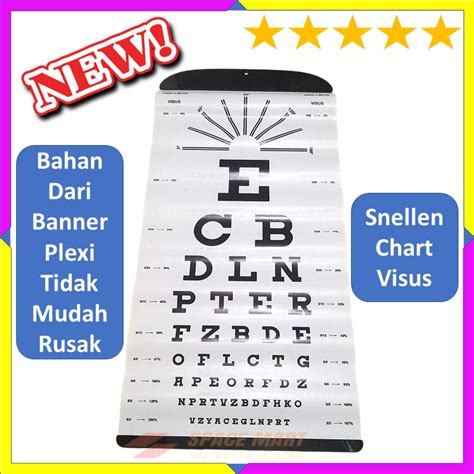 Snellen Chart Visus Snellen Visus Chart Snellen Chart Alat Test Mata