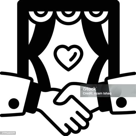 신부와 신랑 손을 잡고 서로 개념 표현 의 경계 벡터 아이콘 디자인 이슬람교도 결혼 상징 이슬람교 결혼식 관습 기호 인도 사람 아대륙 결혼 스톡 일러스트 기념일에 대한 스톡