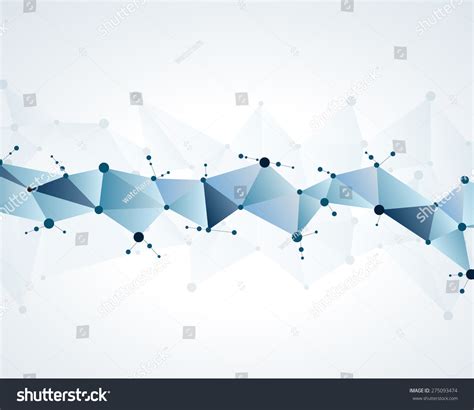 Molecular Polygonal Background Abstract Eps10 Vector Stock Vector Royalty Free 275093474