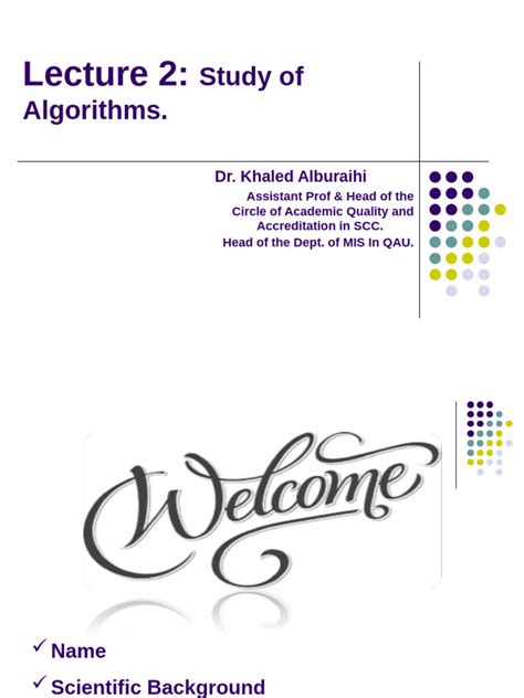 Lecture 2 Study Of Algorithms Pdf Algorithms Computer Programming