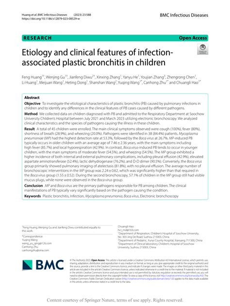 Pdf Etiology And Clinical Features Of Infection Associated Plastic