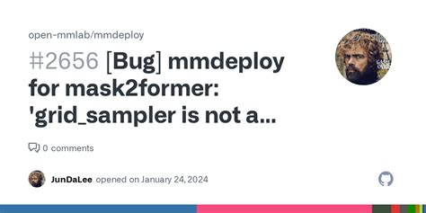 [bug] mmdeploy for mask2former grid sampler is not a registered