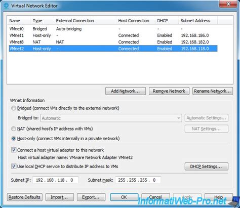Network Access Modes Presentation And Create Custom Virtual Networks With Vmware Workstation 16