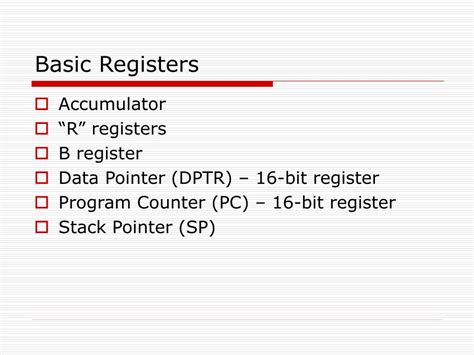 Ppt Assembler Language 8051 Powerpoint Presentation Free Download