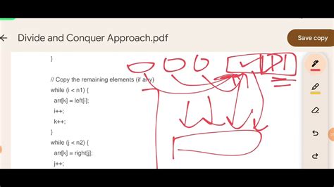 merge sort code divide and conquer ei 331 design and analysis of